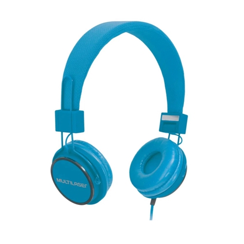Headphone Multilaser Fun c/Microfone Azul - PH089