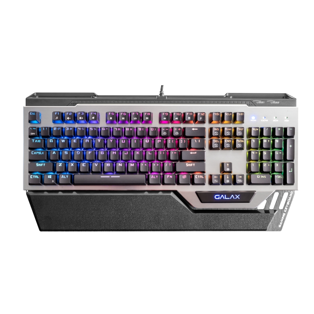 Teclado Gamer Galax Stealth STL-01 RGB Mecânico US Switch Blue Preto ...