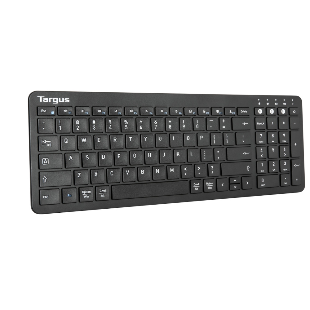 Teclado Targus Sem Fio Bluetooth 5.1 Antimicrobiano US Preto - AKB863US