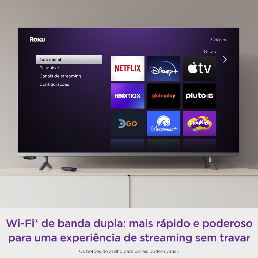 Roku Express - Dispositivo de Streaming Full HD com Controle Remoto