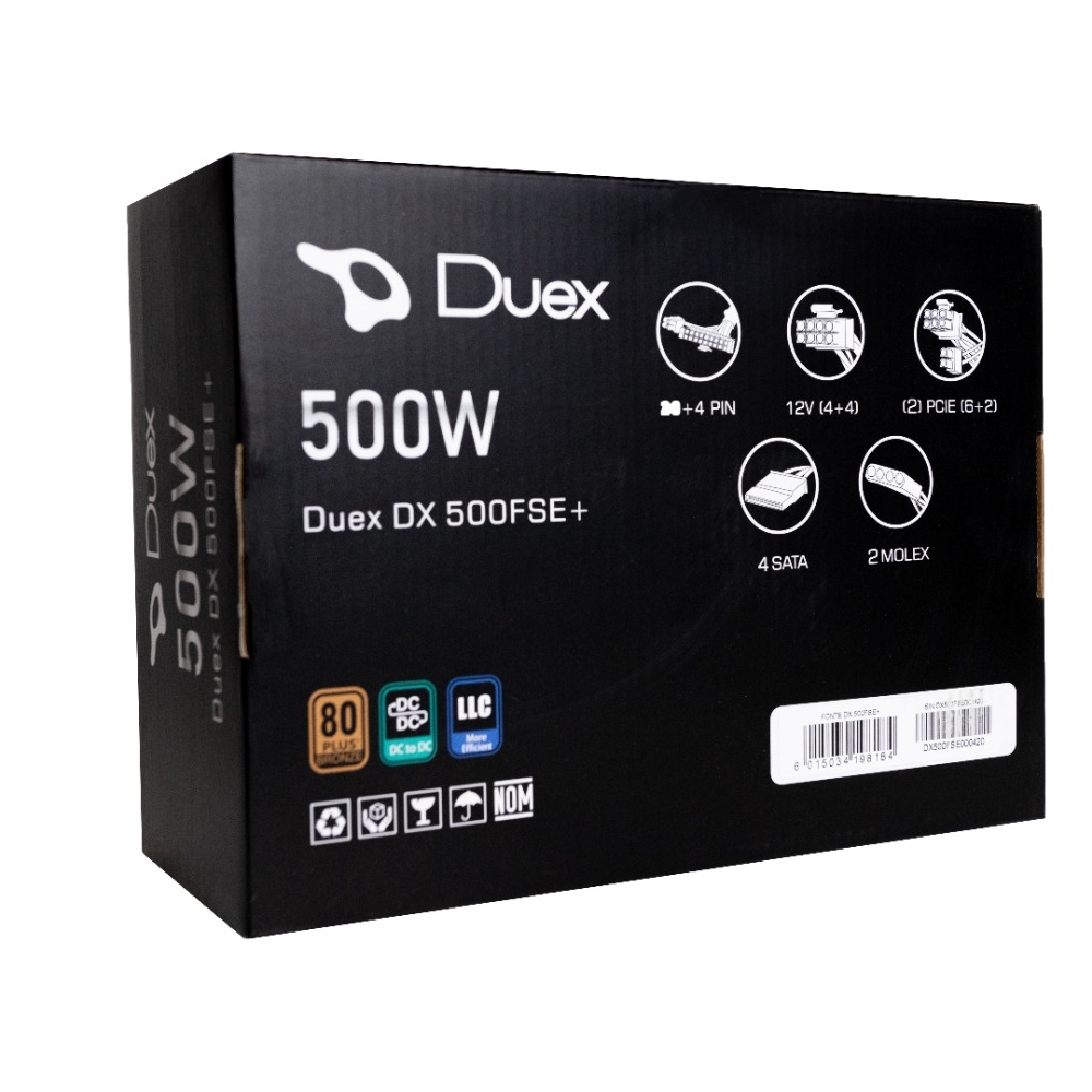 Fonte Duex DX 500W 80 Plus Bronze - DX 500FSE