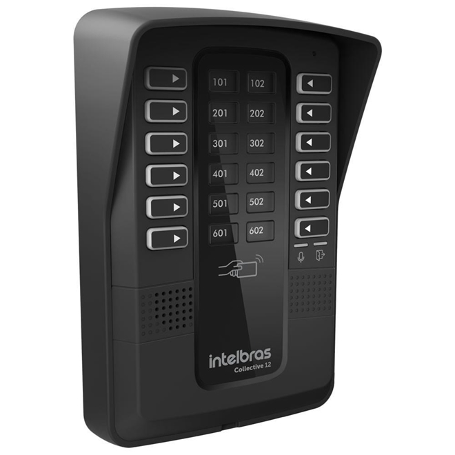 Central de Interfonia Coletiva Intelbras COLLECTIVE 12 Preto- 4500032