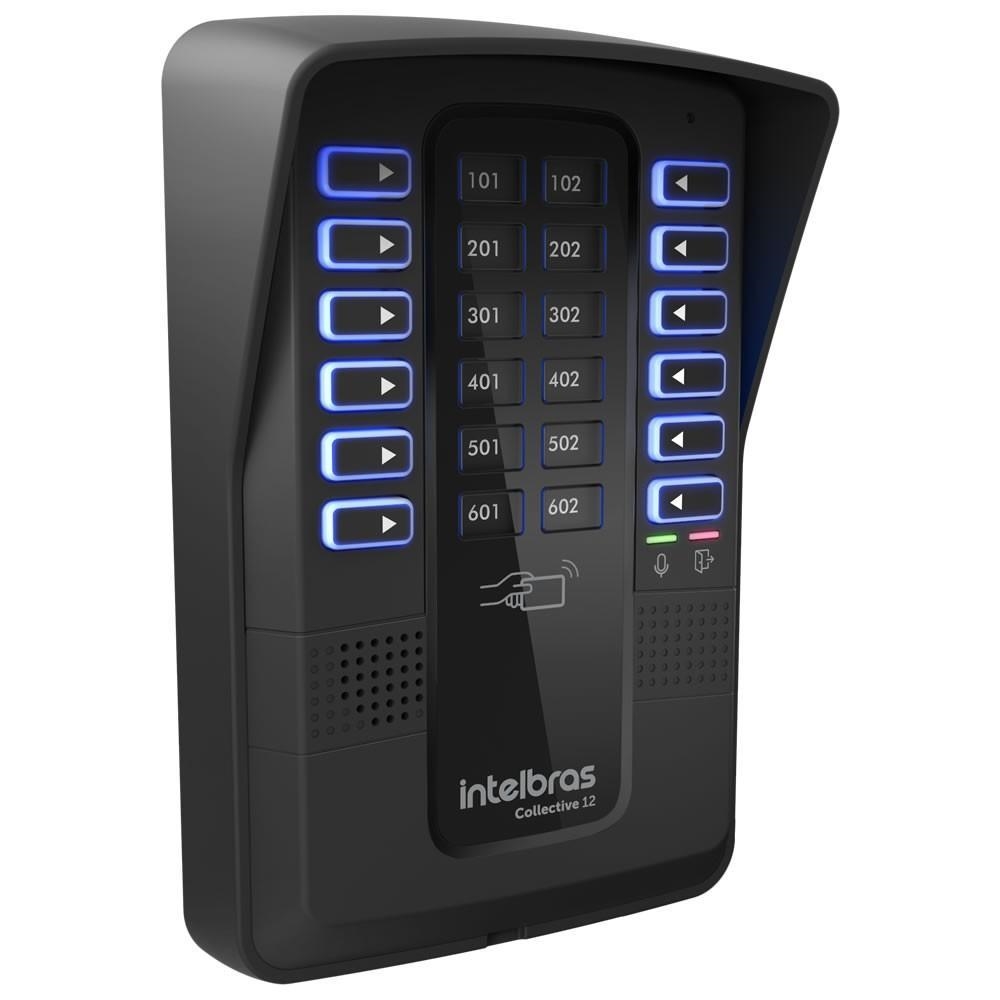 Central de Interfonia Coletiva Intelbras COLLECTIVE 12 Preto- 4500032